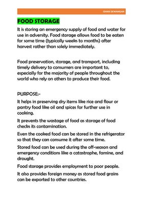 Food Storage Basics | PPT