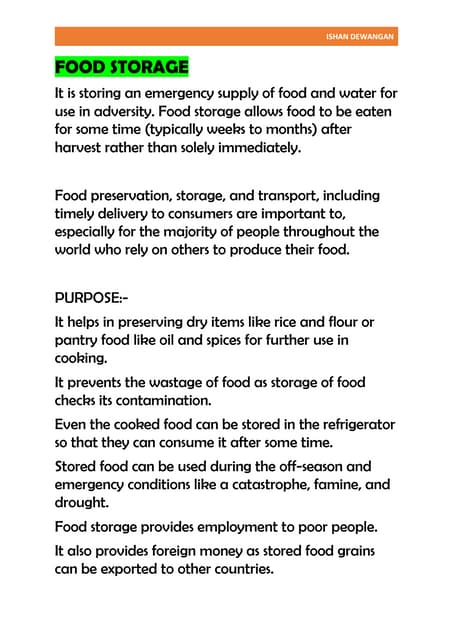 Food preservation freezing | PPT