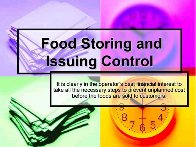 Food Receiving process | PDF