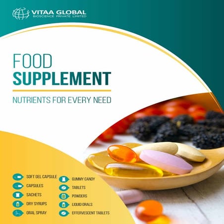 Vitaa Global Bioscience - The Best Food Supplements for Your Health | PDF