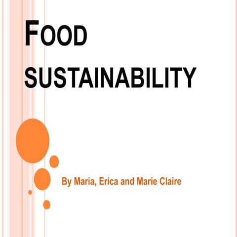 Food sustainability | PPTX