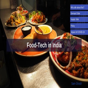 Food-Tech in India | PDF
