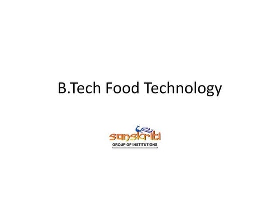 food technology | PPTX