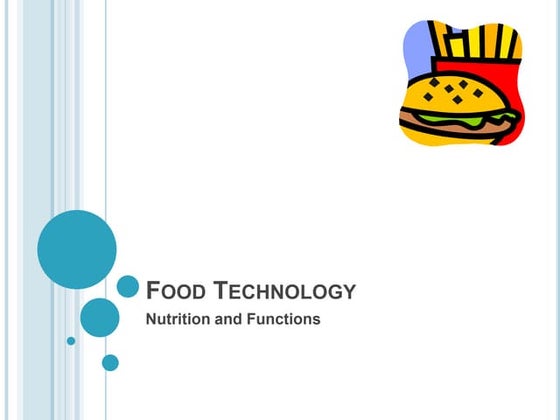 Introduction To Food Processing | PPT