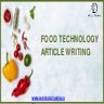 Food Technology Article Writing - Words Doctorate | PPT