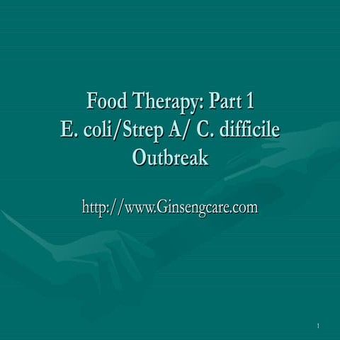 Food Therapy Part 1 | PPT