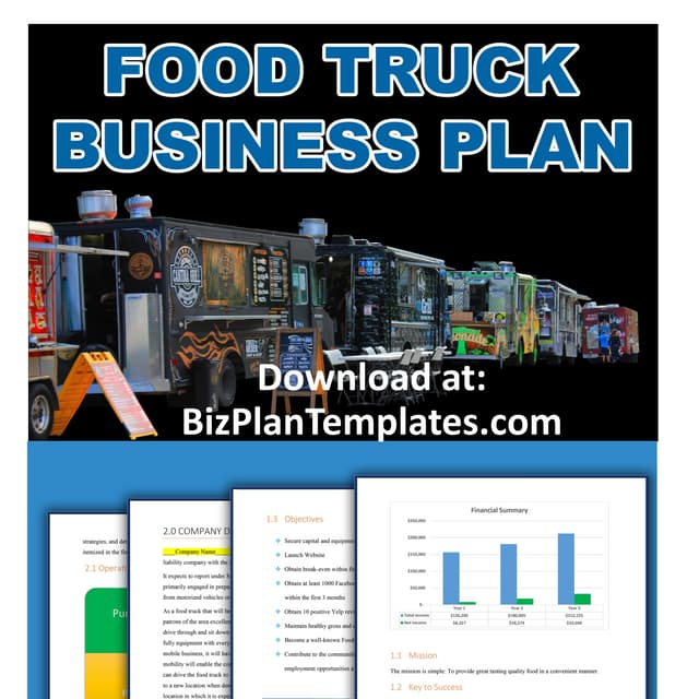 Food Truck Business Plan | PDF