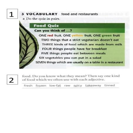 Food activities | PDF