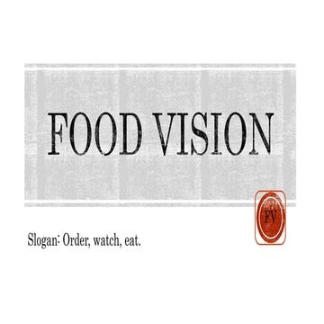 Food vision | PPTX