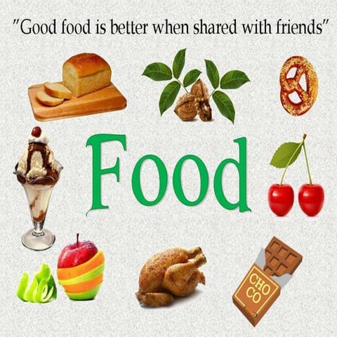 Food vocabulary | PPTX