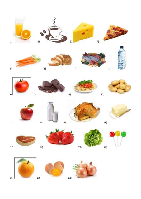 Vocabulary food | PPT
