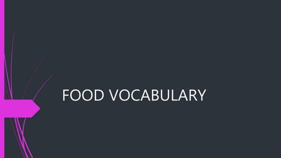 Food like and dislike | PPTX