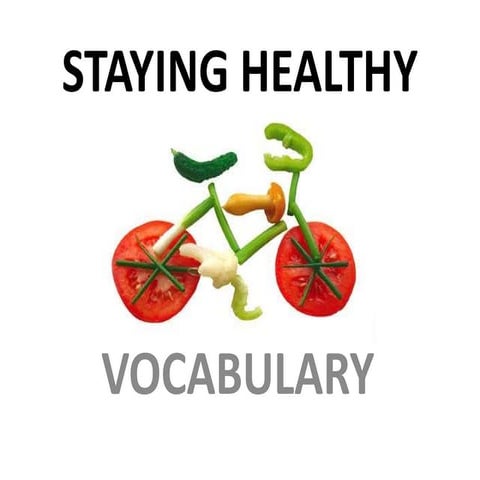 Food vocabulary staying healthy | PPTX