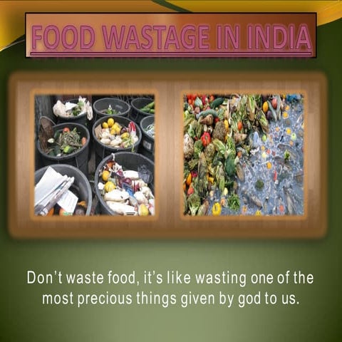 Food wastage