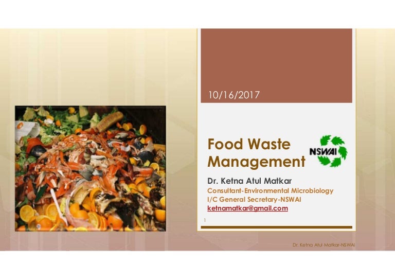 Food waste management