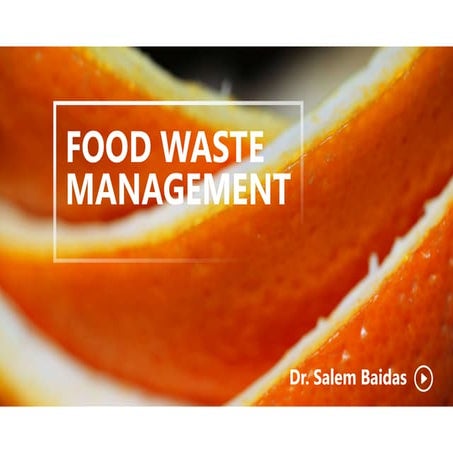 Food Waste Management | PDF