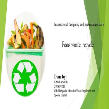 Food waste recycling | PPTX