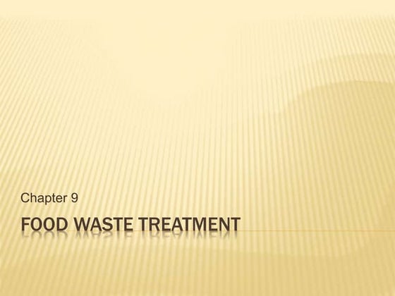 Food Waste Management | PPT