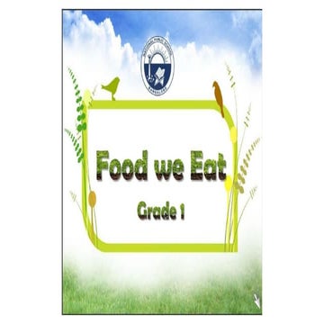 Food we Eat | PPT