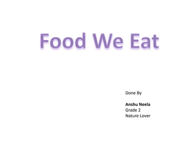 Healthy lifestyle for kids | PPT