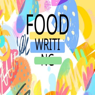 CREATIVE NON-FICTION 12 : FOOD WRITING.pptx