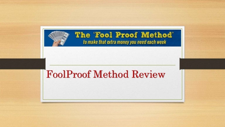 Fool Proof Method Review, Is FoolProof Binary Method Scam? Is it Legit