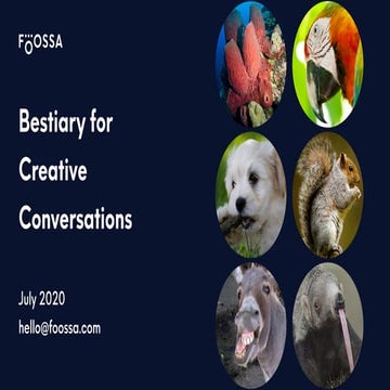 Bestiary for Creative Conversations | PPT