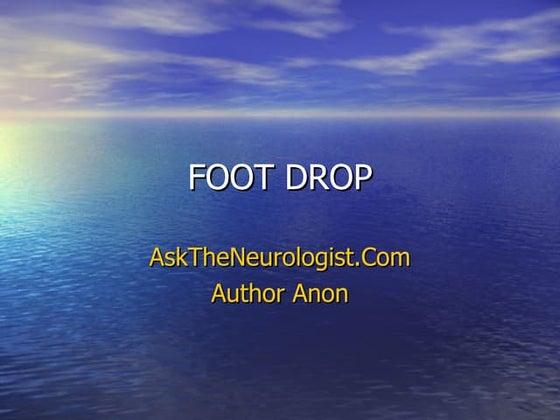 Acupuncture for the Treatment of Foot Drop- A case Report | PDF