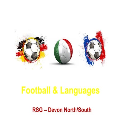 Football & Primary Languages RSG | PPT | Soccer | Sports