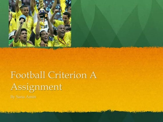 Football - My Favorite Sport | PPTX | Soccer | Sports