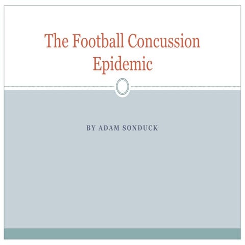 Football concussions | PPTX
