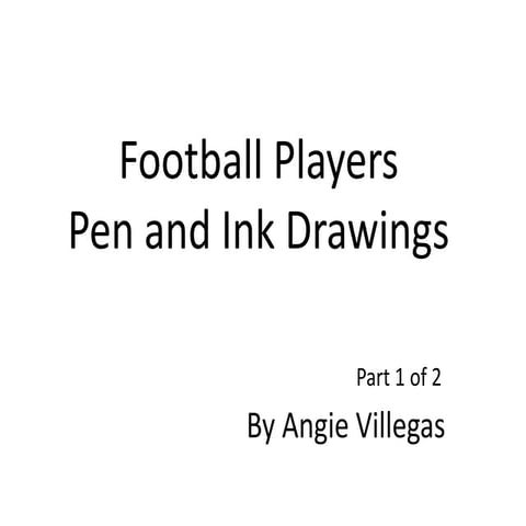 Football drawings from 2010 part 1 by angie villegas | PPTX