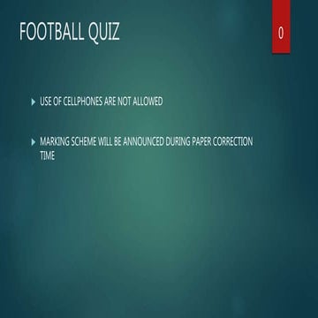 Football Quiz | PPTX