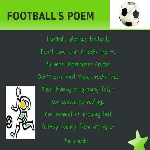 Football's poem | PPT
