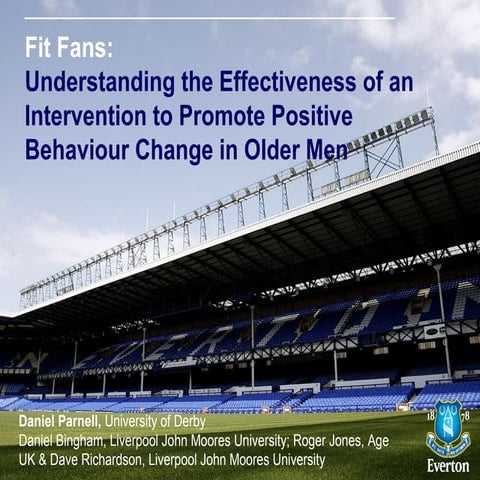Fit Fans: Football Health and Older Men | PPT