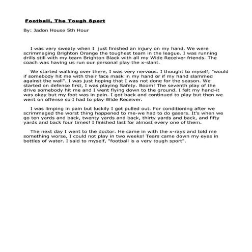 Football the tough_sport | PDF