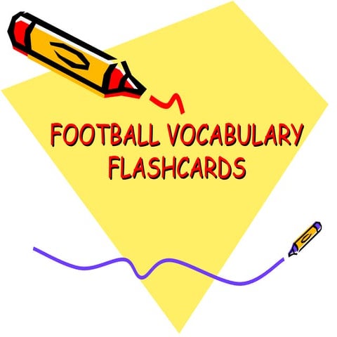 Football vocabulary flashcards | PPT | Soccer | Sports