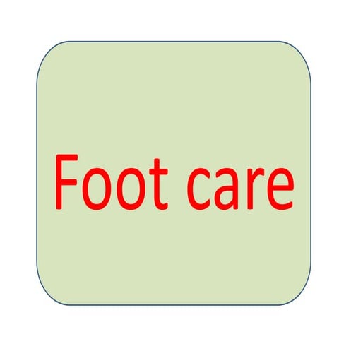 Footcare | PPTX