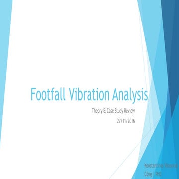 Footfall Vibration Analysis Ppt