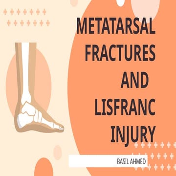 Foot Injury Clinical Case for orthopedics | PPTX