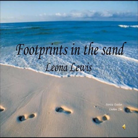 Footprints In The Sand P.Esteban | PPT