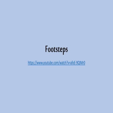 Footsteps | PPTX | Women\'s Clothing | Women\'s Fashion