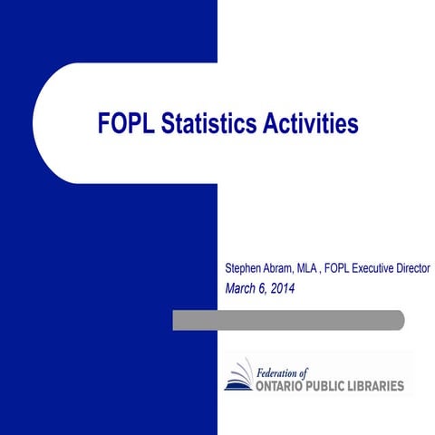 CLA 2014: The Economic Impact of Libraries | PPTX