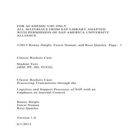 FOR ACADEMIC USE ONLY ALL MATERIALS FROM SAP LIBRARY ADAPTED.docx