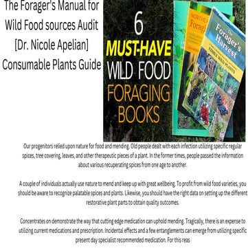 The Forager's Guide to Wild Foods | PDF