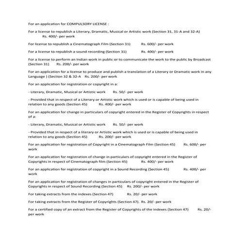For an application for compulsory license | PDF