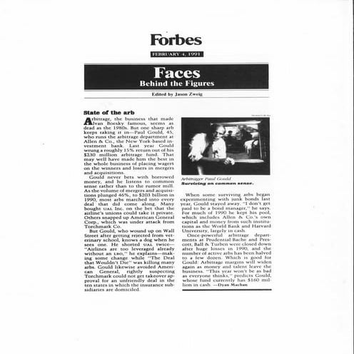 Faces Behind the Figures - Paul Gould | Forbes | PDF