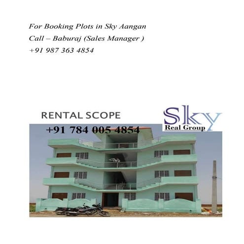 For booking plots in sky aangan 3 | DOCX