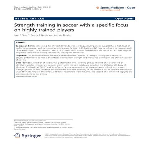 Strenght Soccer | PDF