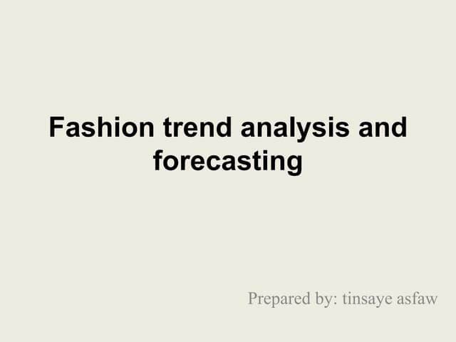 Theories of fashion movement | PPTX | Fashion Trends | Style & Fashion